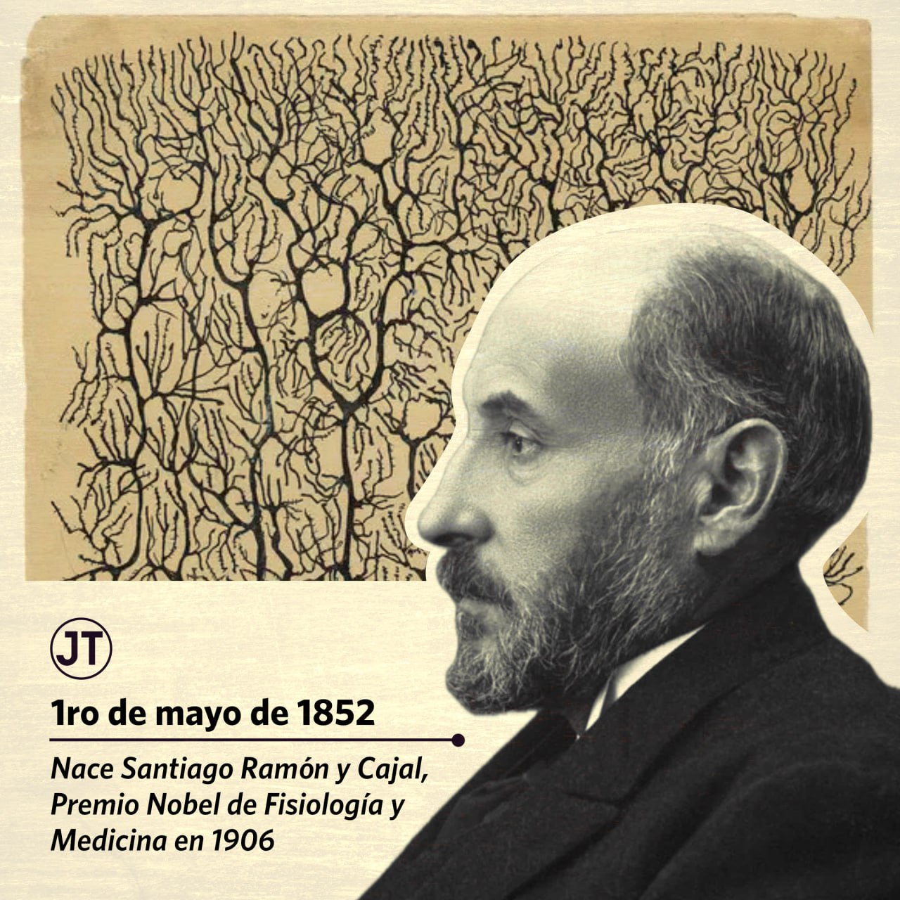 Nace Santiago Ramón y Cajal, premio Nobel de Fisiología y Medicina en ...